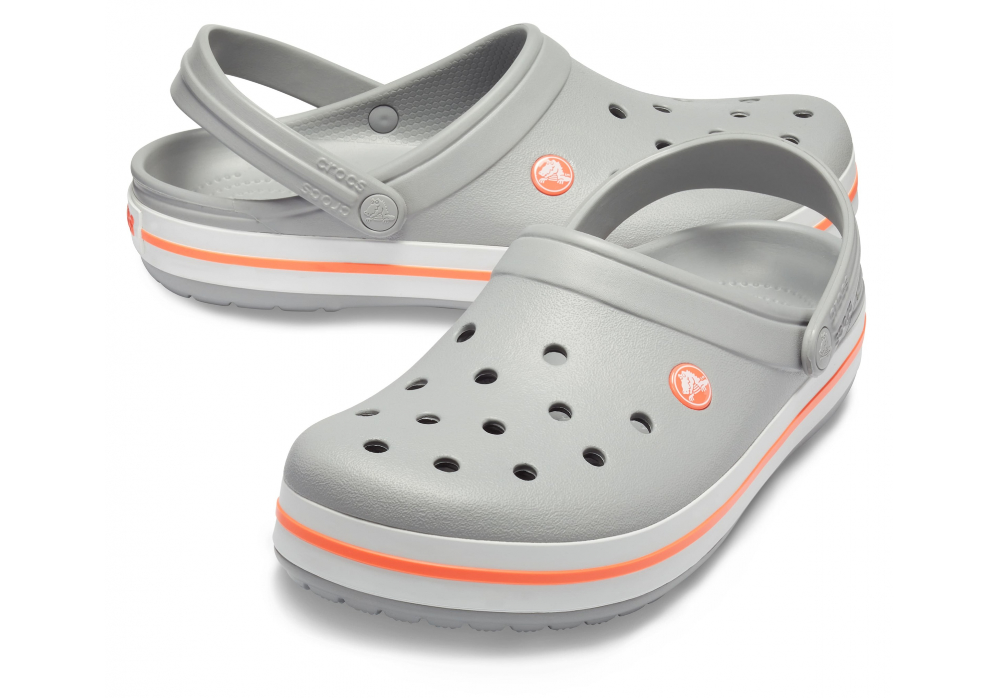 Crocs Crocband I 38-39 (M6/W8) / Light Grey/Bright Coral | FlipFlop